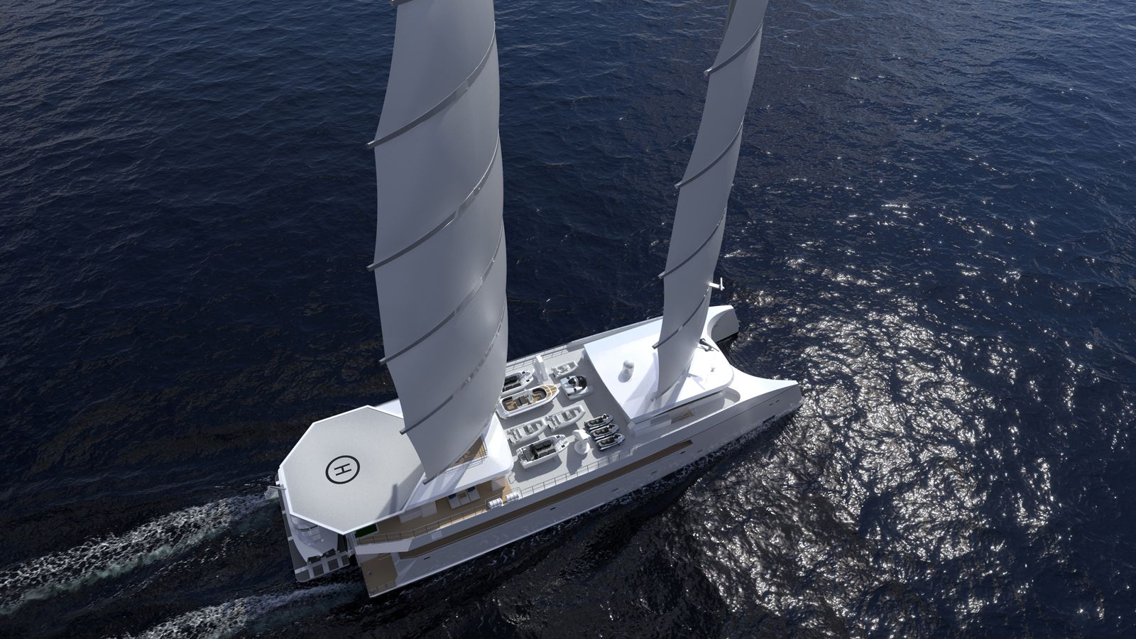 Construction begins on DynaRig for world’s largest sail-powered catamaran